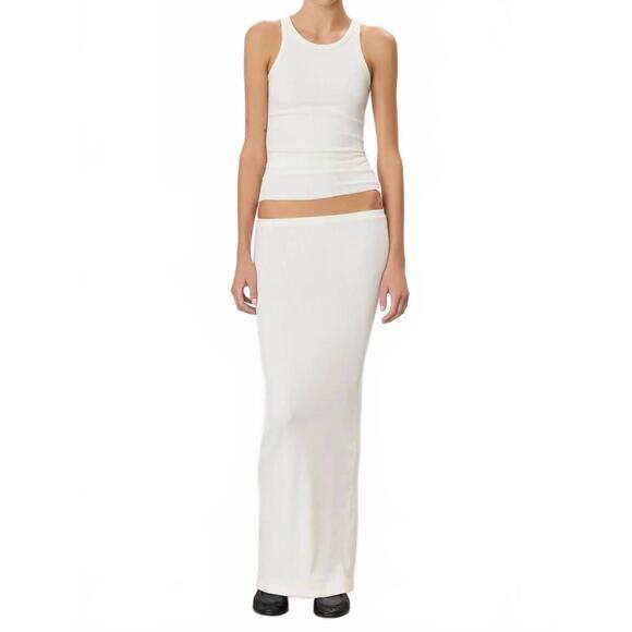 Eterne | Skirts | New Eterne Emma Maxi Skirt In Cream | Poshmark
